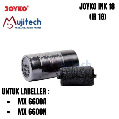 Jual JOYKO INK ROLLER IR 18 IR18 MX6600 TINTA LABEL HARGA INK ROLL 18MM ...