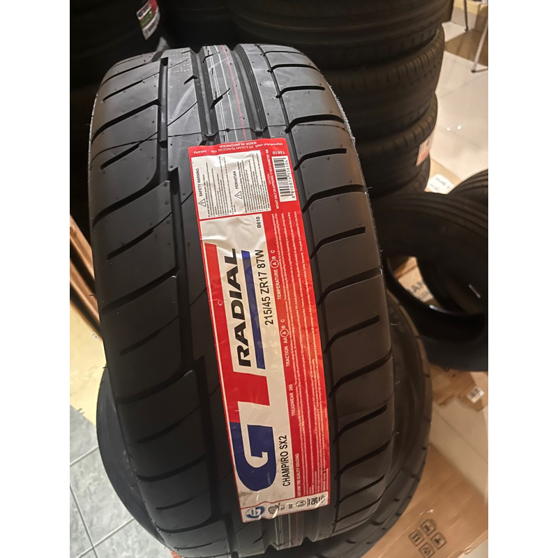 Jual BAN MOBIL GT RADIAL CHAMPIRO SX2 215 45 17 SEMI SLICK | Shopee Indonesia