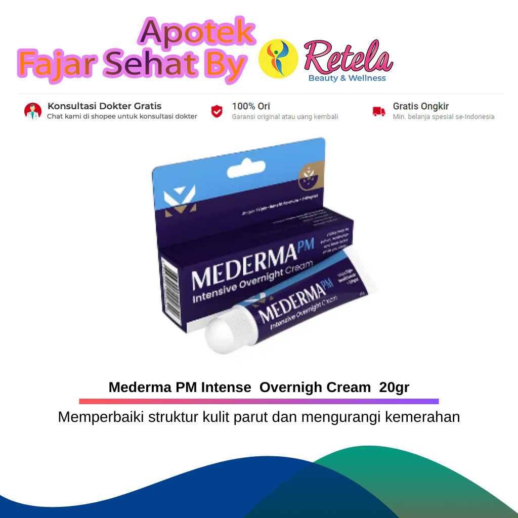 Jual Mederma PM Intensive Overnight Cream 20 gr | Shopee Indonesia