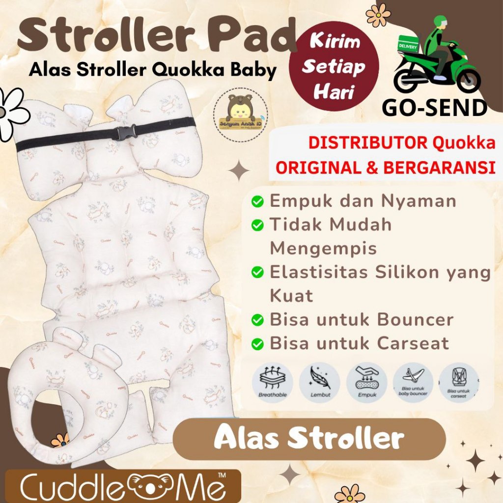 Jual Alas Stroler Set Quokka Baby Stroller Pad Duduk Bayi Tebal CARSEAT ...