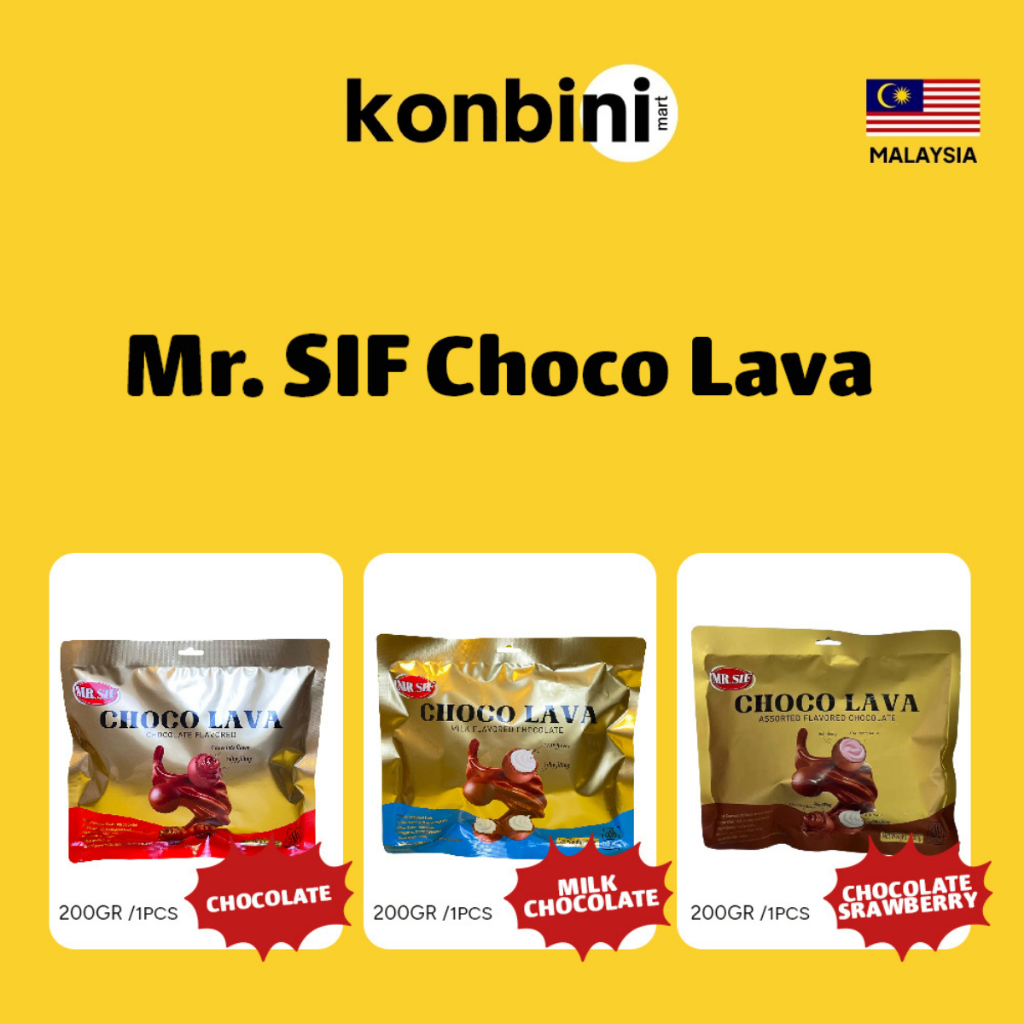 Jual KONBINI MALAYSIA - Mr. SIF Choco Lava 200gr Milk Chocolate ...