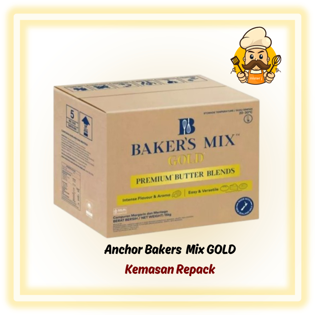 Jual Anchor Baker’s Mix GOLD Butter Blend Repack | 250gr | 500gr | 1kg ...