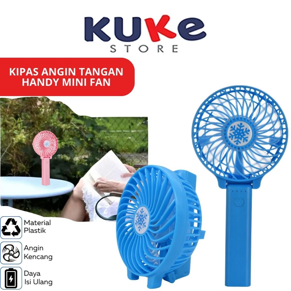 Jual Kipas Angin Tangan Handy Mini Fan Handheld Rechargeable Portable ...