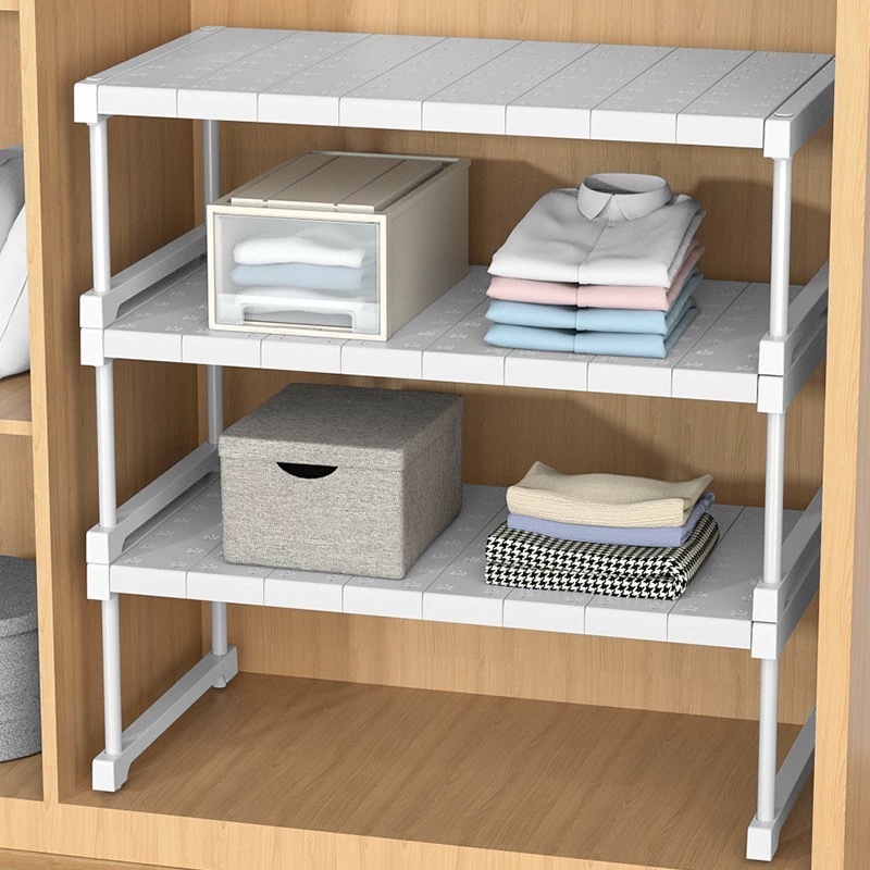 Jual 99KHOME Rak Penyimpanan Serbaguna Fleksibel Rak Baju Lemari Dapur ...