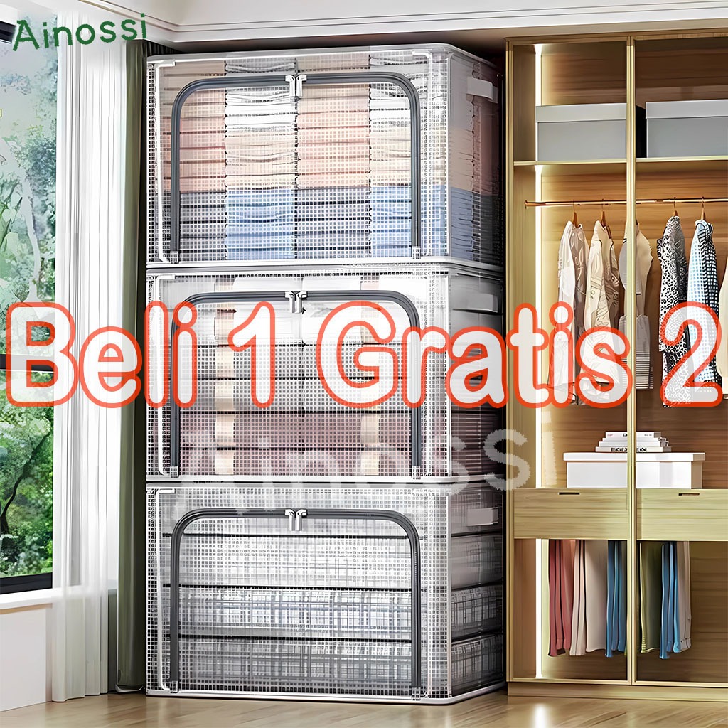 Jual 【Beli 1 Gratis 2】AINOSSI Storage Box Organizer Tempat Penyimpanan ...
