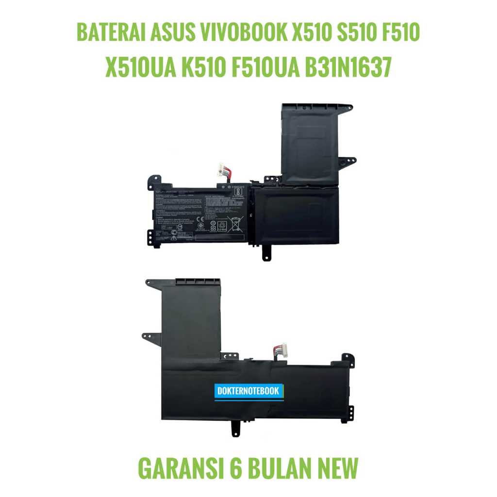 Jual Baterai Asus VivoBook S510U X510 X510U X510UA X510UQ B31N1637 ...