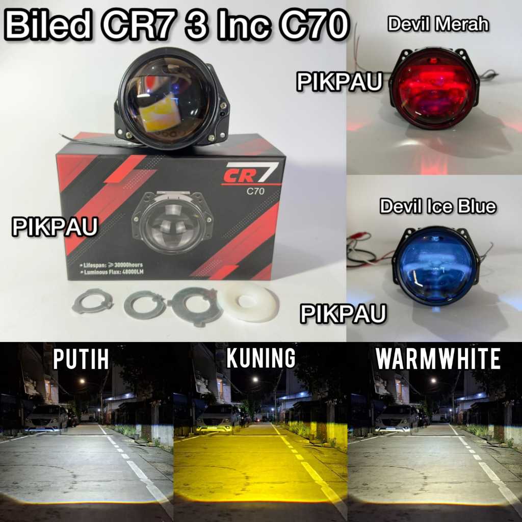 Jual CR7 Lampu Biled 3 INC Original C70 Original | Shopee Indonesia