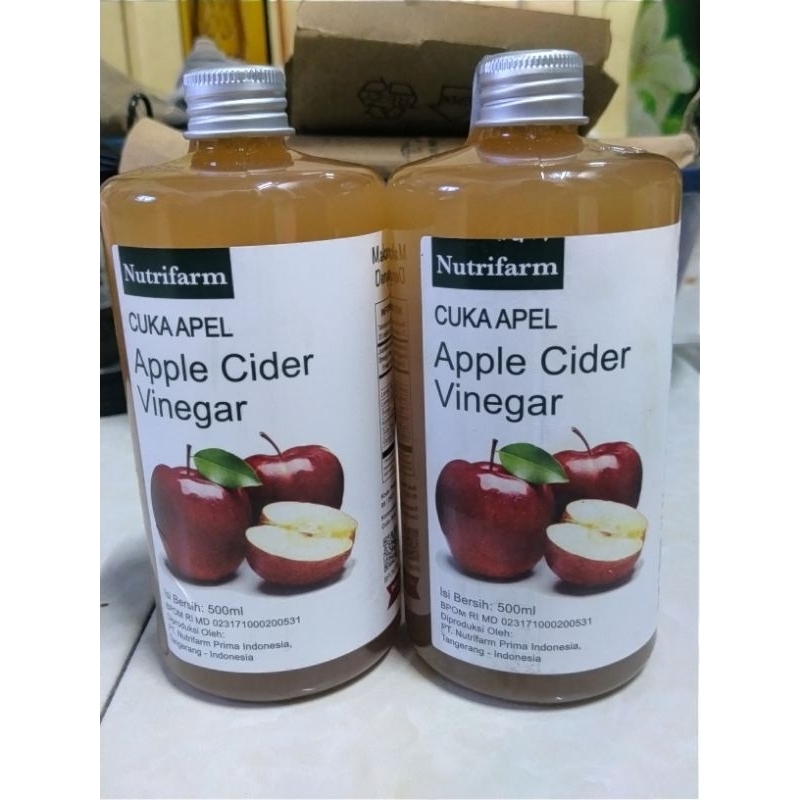 Jual NUTRIFARM CUKA APEL WITH MOTHER 500ML | Shopee Indonesia