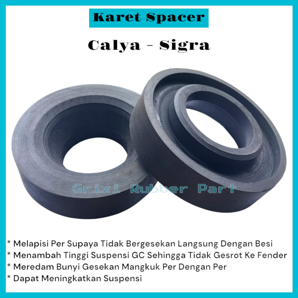 Jual Karet Tatakan Bantalan Peninggi Per Keong Calya Sigra Belakang Set ...