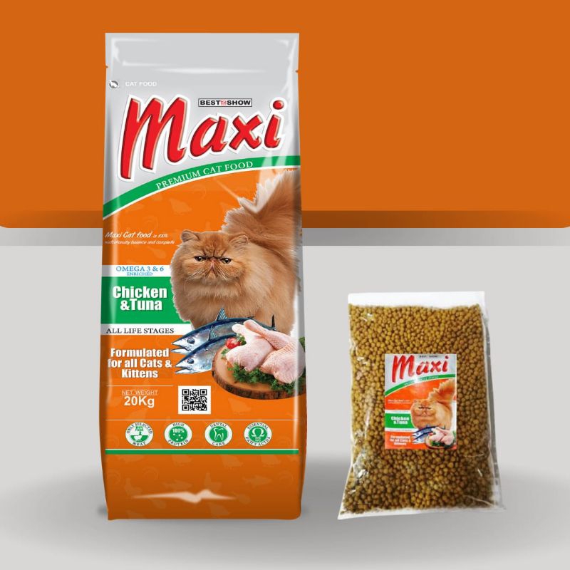 Jual maxi cat premium repack 1kg | Shopee Indonesia