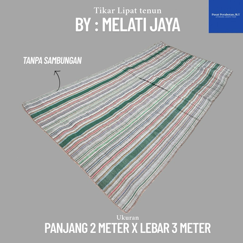 Jual TIKAR TENUN JUMBO 200 x 300 CM TANPA SAMBUNGAN MATRAS LIPAT TIKAR ...