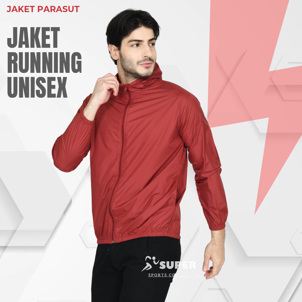Jual Jaket Olahraga Parasut Premium Pria Wanita / Jacket Running Sauna ...