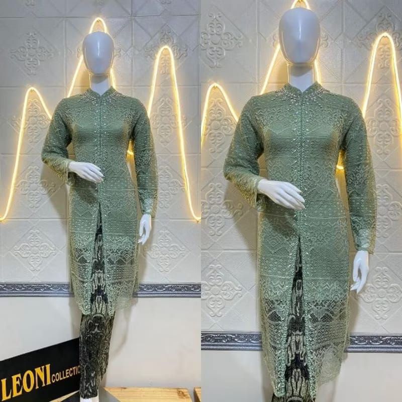 Jual Set Kebaya Brukat Payet Lurus - Kebaya Wisuda - Baju Nikah ...