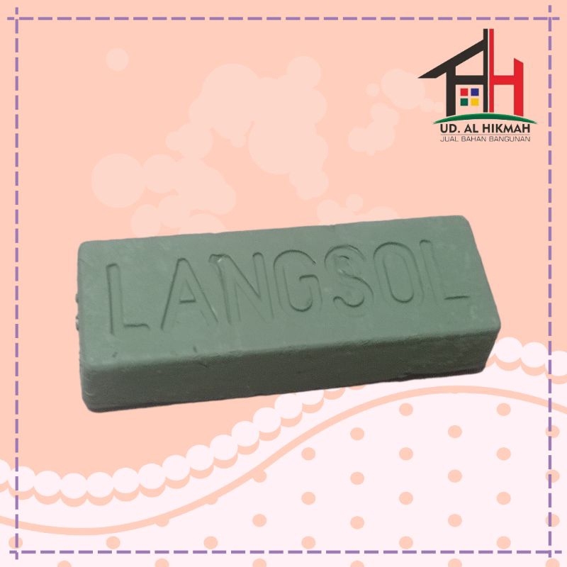 Jual LANGSOL BATU HIJAU POLES STAINLESS STEEL 500gr /BATU POLES SABUN ...