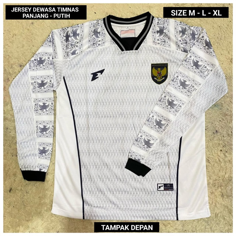 Jual Jersey Timnas Indonesia Away Putih Terbaru Lengan Panjang 2025 | Shopee Indonesia