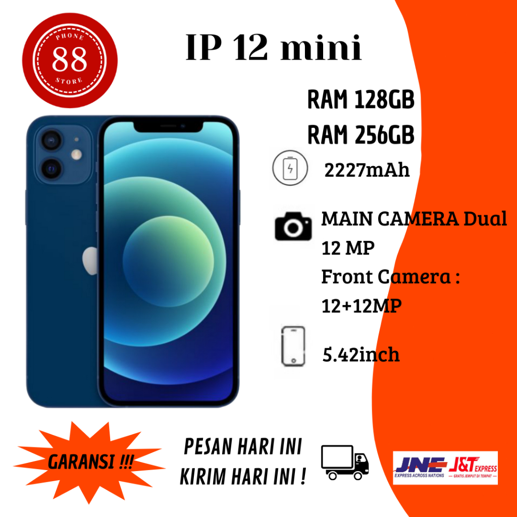 Jual IP 12 MINI 256GB | 128GB | 64GB Original 100% Second Bergaransi ...