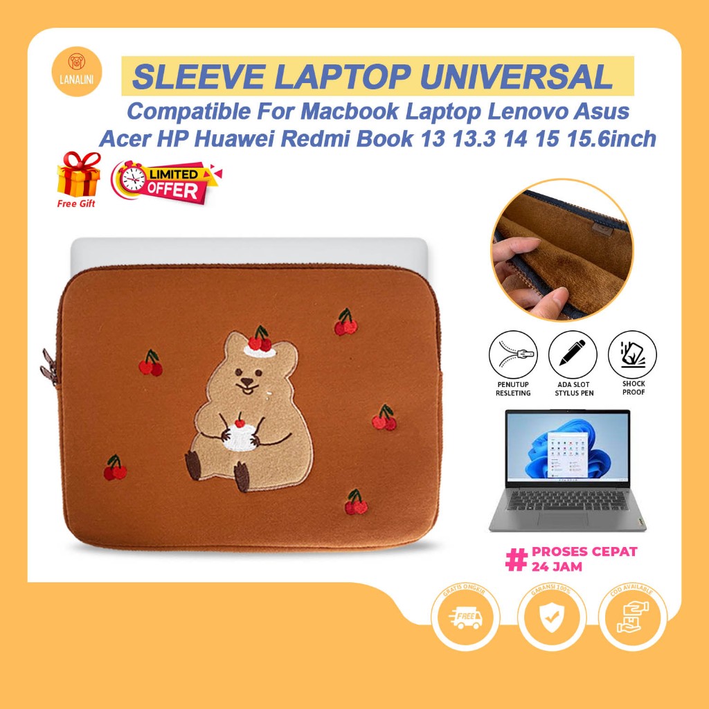 Jual Tas Laptop Lucu Sleeve Huawei MateBook X Pro D14 D 14 14s D16 inch ...