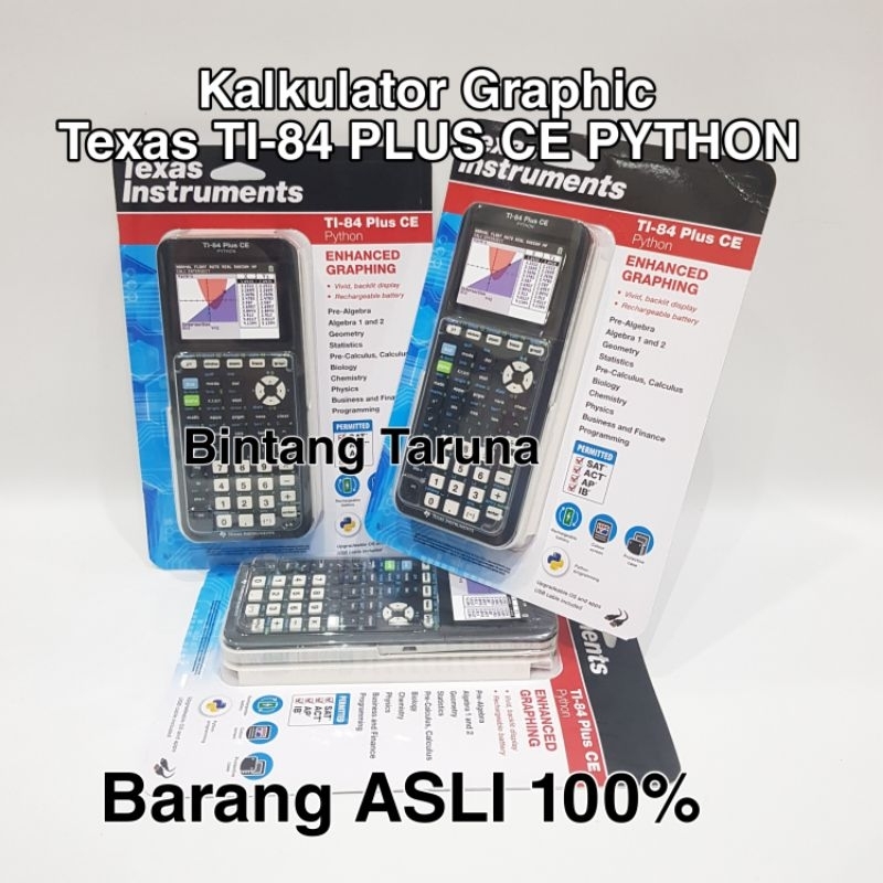 Jual Calculator Texas Instrument TI-84 Plus CE Python Kalkulator ...