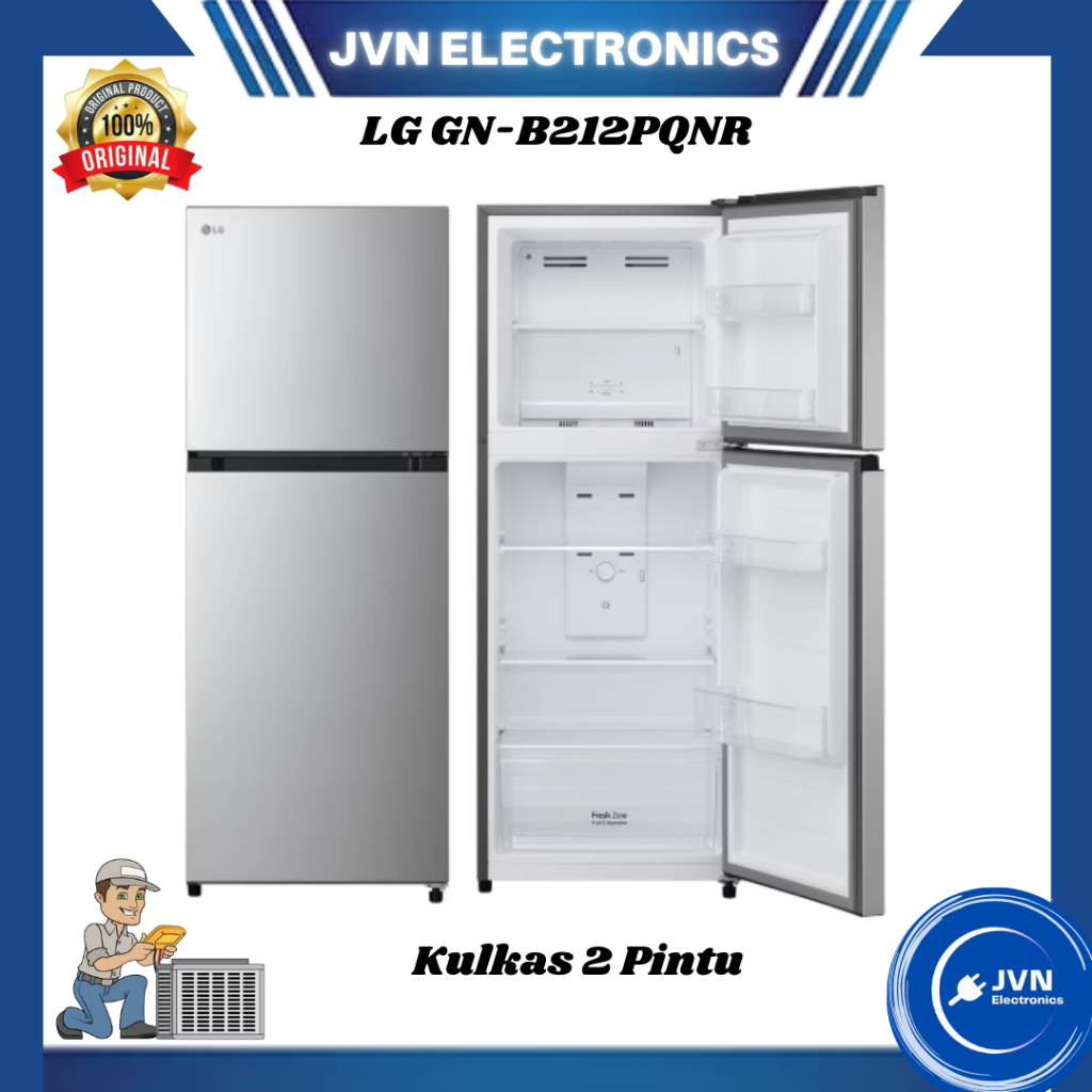 Jual Kulkas 2 Pintu LG GN-B212PQNR | Shopee Indonesia