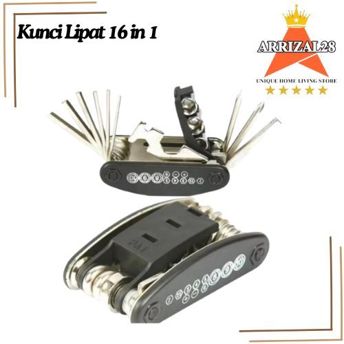 Jual *KUNCI SEPEDA LIPAT BIKE TOOL KIT SET 16 IN 1 | Shopee Indonesia