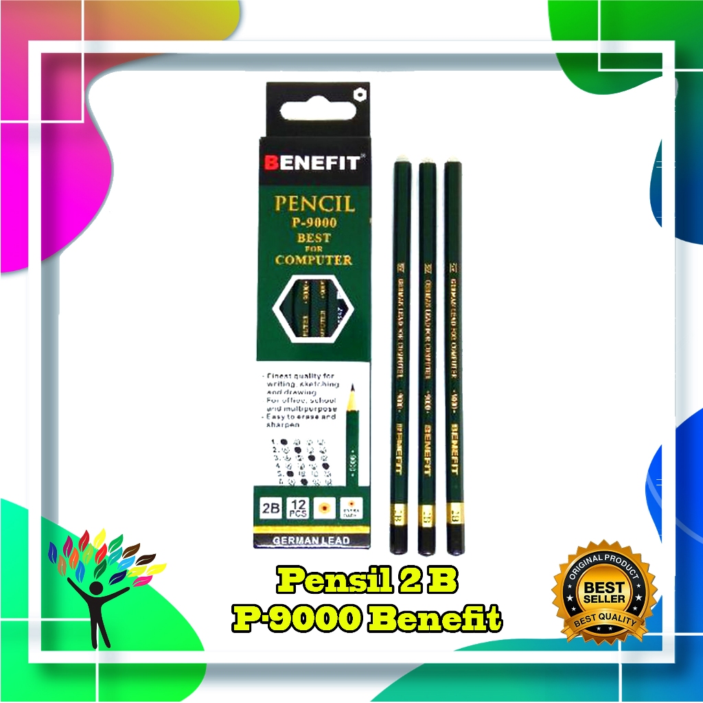 Jual Pensil 2B Benefit pack isi 12 pensil | Shopee Indonesia