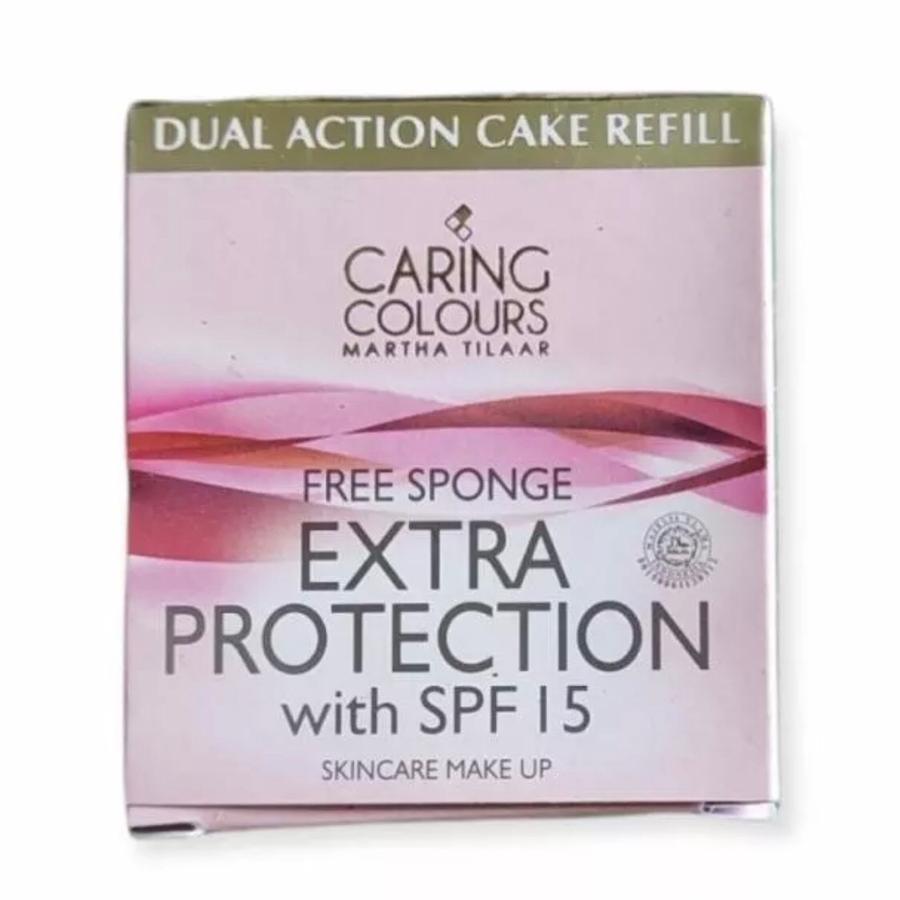 Jual CARING COLOURS Extra Protection Dual Action Cake SPF 15 14gr ...