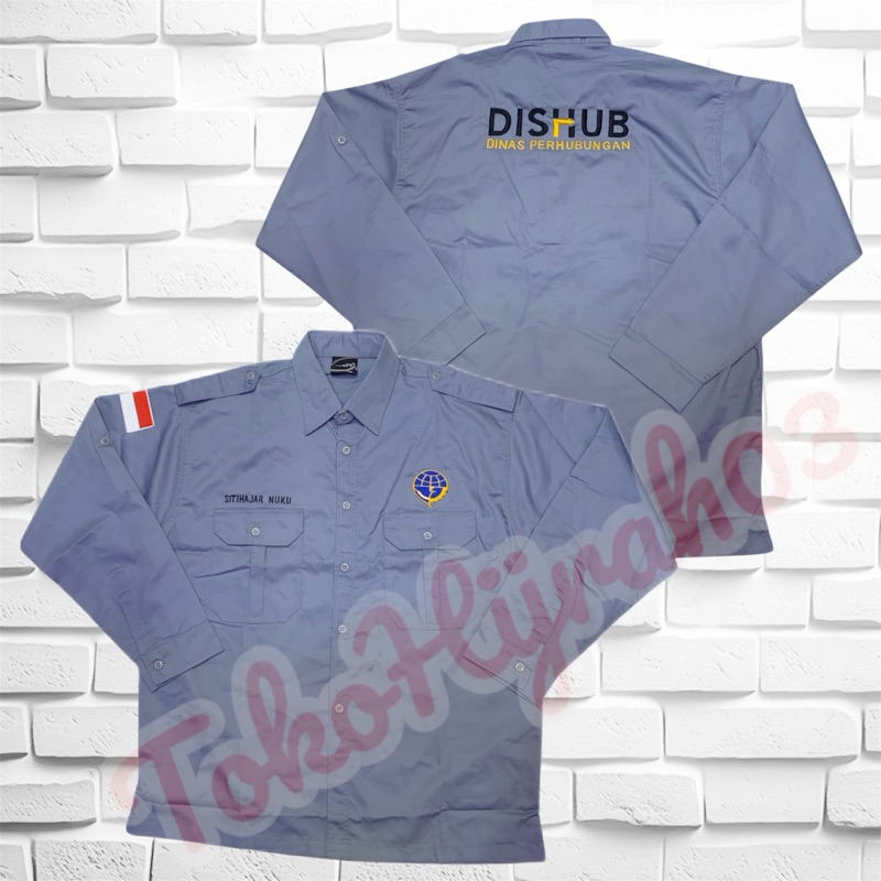Jual KEMEJA PDH DISHUB DINAS PERHUBUNGAN BIG SIZE KEMEJA DISHUB KEMEJA ...
