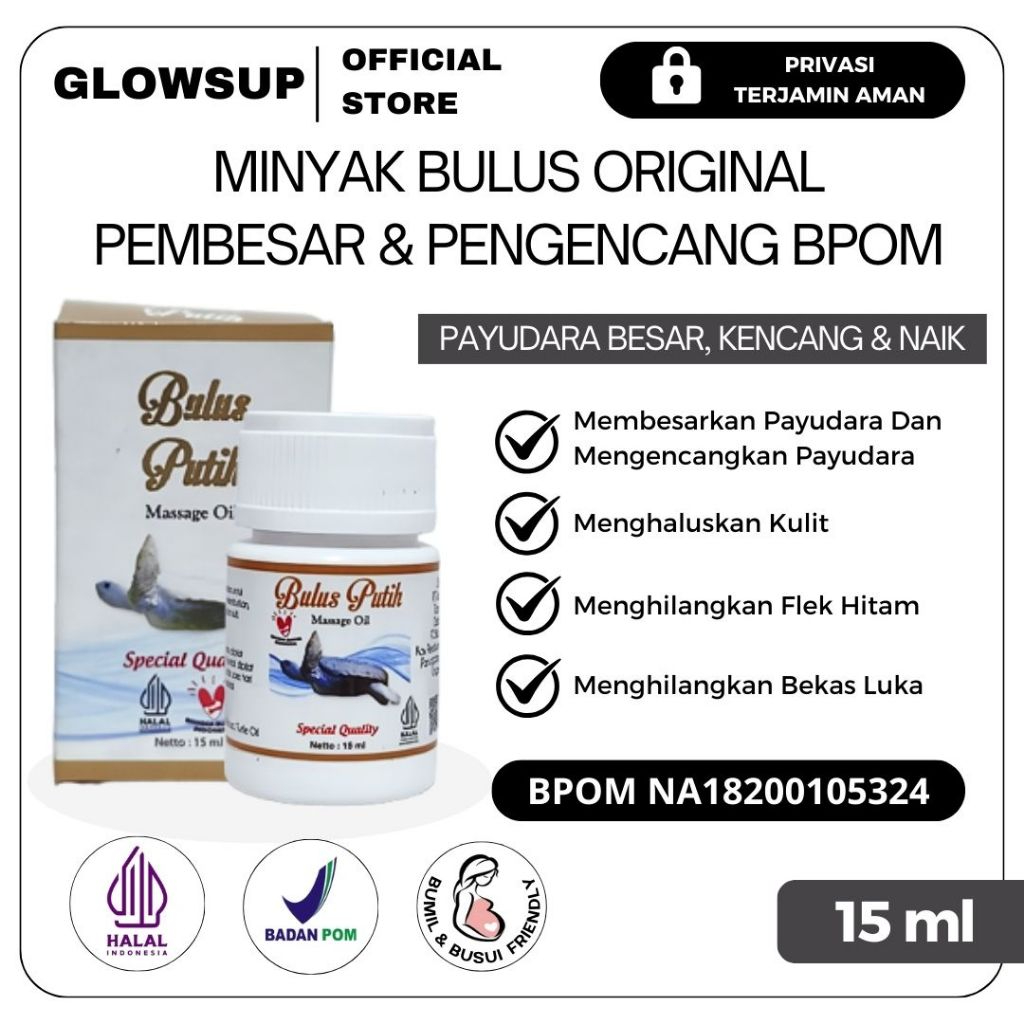 Jual MINYAK BULUS PUTIH PEMBESAR PAYUDARA PENGENCANG PAYUDARA ...