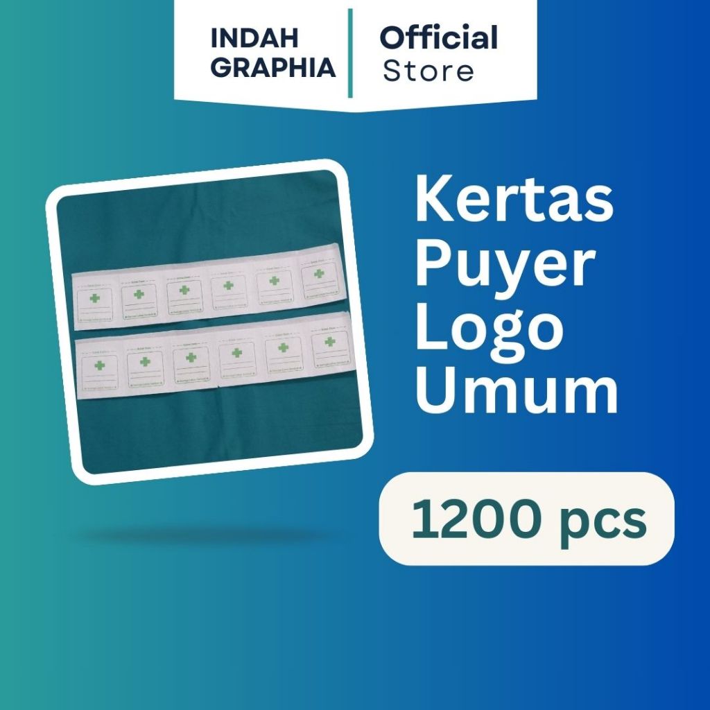 Jual Kantong Puyer / Kertas Puyer Logo Umum LogoMed isi 1200 Kantong - Lebih Transparan dan ...