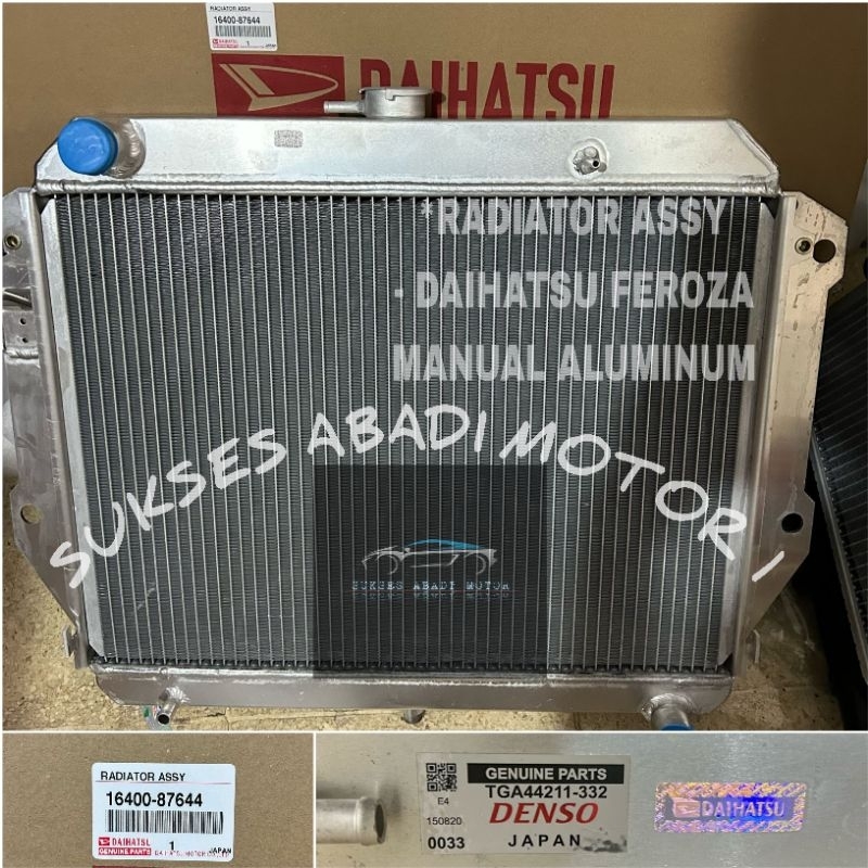 Jual RADIATOR ASSY DAIHATSU FEROZA MANUAL FULL ALUMINIUM ORIGINAL DENSO ...