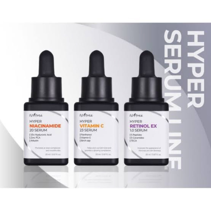 Jual CLEARANCE SALE READY STOCK ISNTREE HYPER SERUM LINE | AHA BHA ...