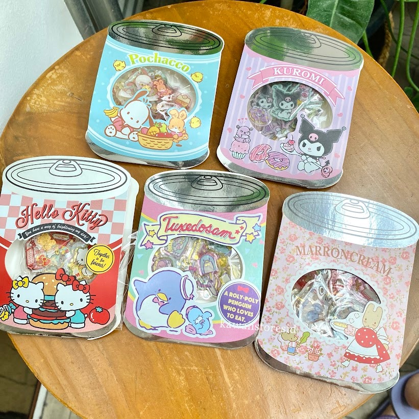 Jual Stiker Kaleng Label Sticker Karakter Disney Sanrio Tuxedo Kuromi ...
