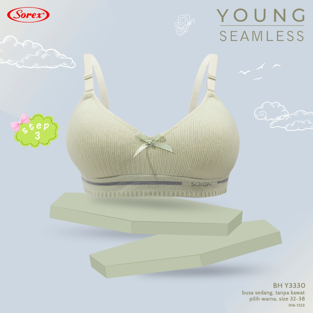 Jual BRA SOREX ( size 32 - 36 ) STEP 3 - BH REMAJA TANPA BUSA Y3330 Y ...
