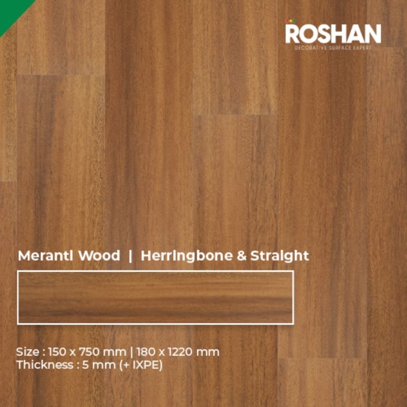 Jual Roshan Lantai SPC 5mm HERRINGBONE (ukuran 150x750 mm) Sistem klik ...