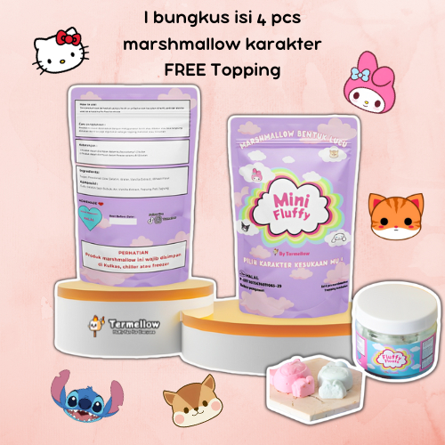 Jual Mini Fluffy | Marshmallow Fluff by Termellow | Halal | Marshmallow ...