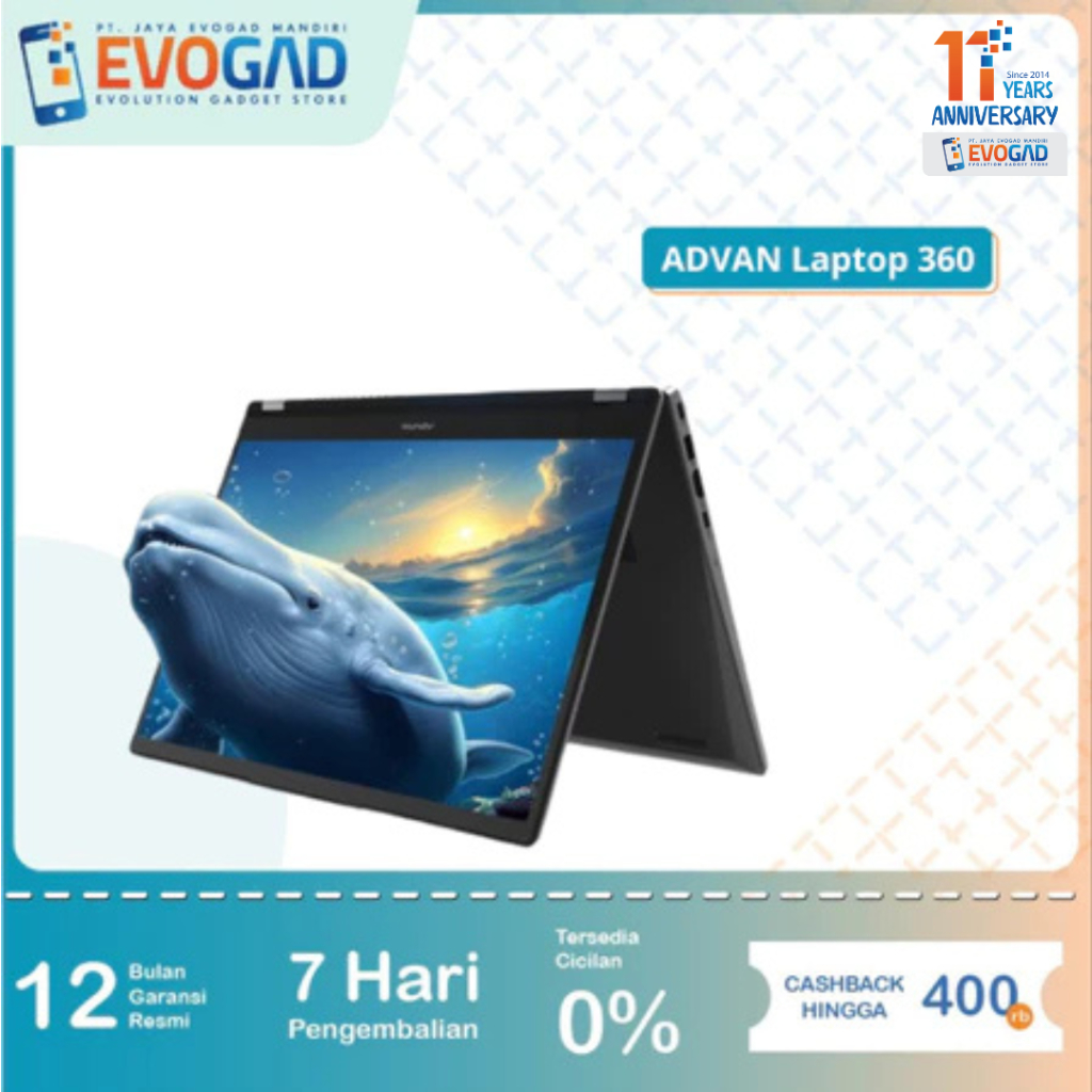 Jual Advan Laptop 360 Stylus PRO Intel Core i3-1215U 14 inch IPS FHD ...