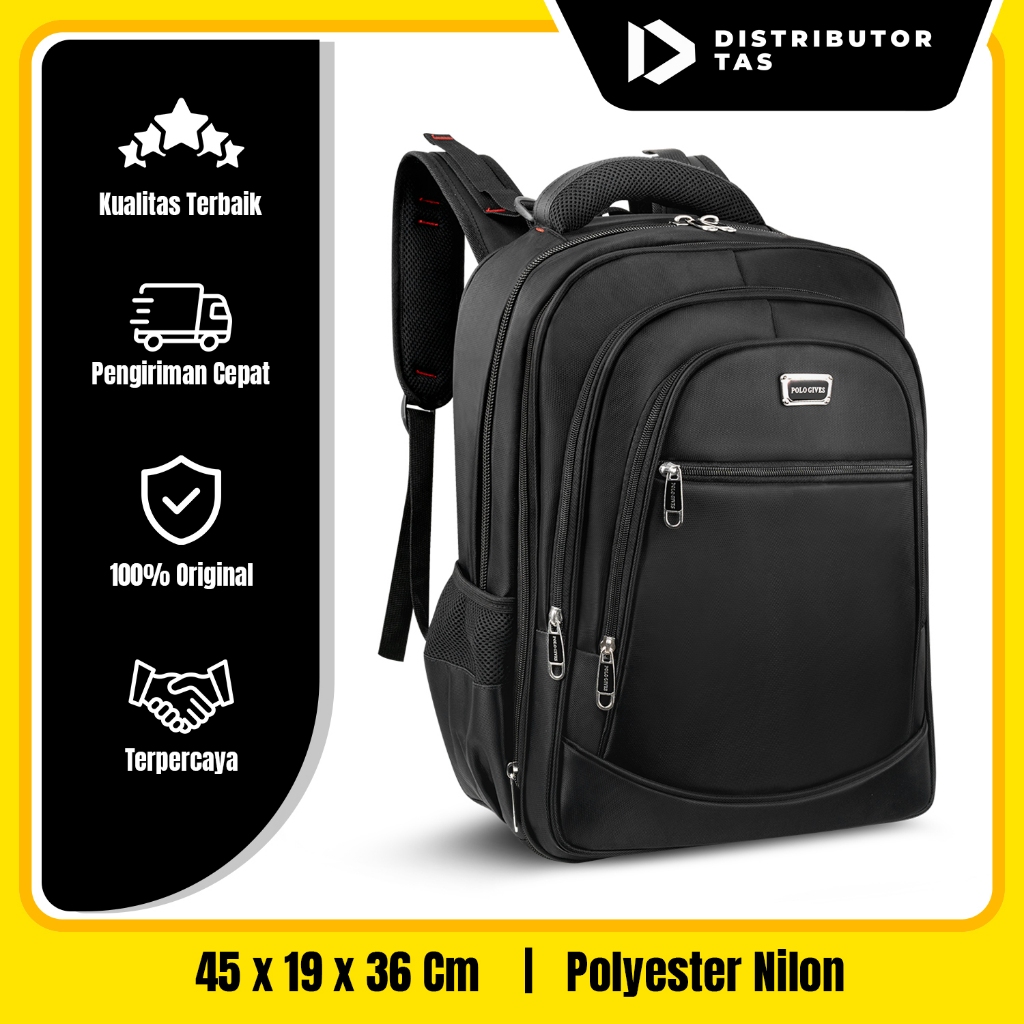 Jual Tas Ransel POLO GIVES 18 INCH Pria Tas Sekolah SMP SMA KULIAH ...