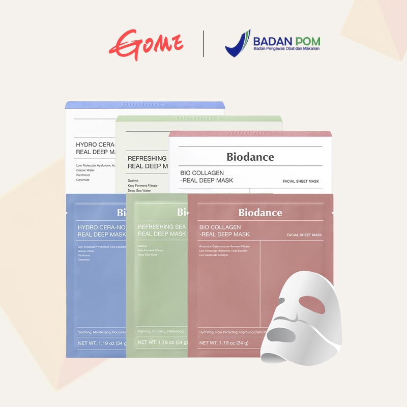 Jual BIODANCE Total Solution Mask Trio: Bio Collagen & Hydro Cera-nol & Refreshing Sea Kelp Real ...