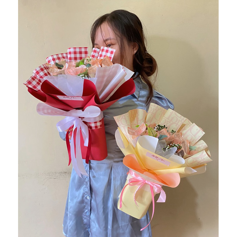 Jual buket bunga,money buket,buket bunga banjarmasin | Shopee Indonesia