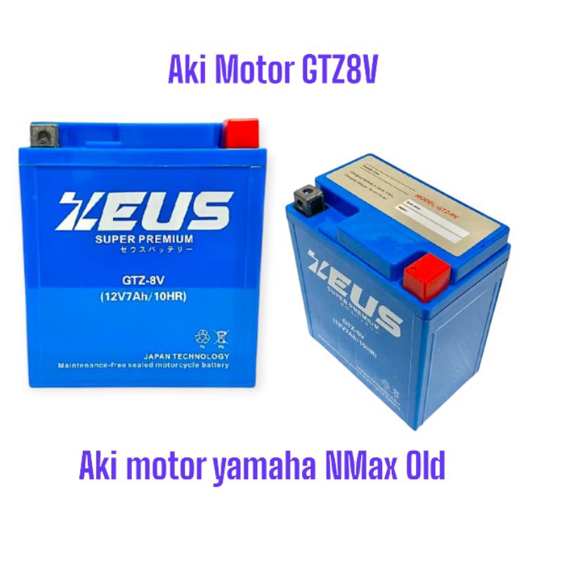 Jual Aki Motor Yamaha NMAX Old /X-MAX GTZ8V Aki kering Zeus Aki Motor ...