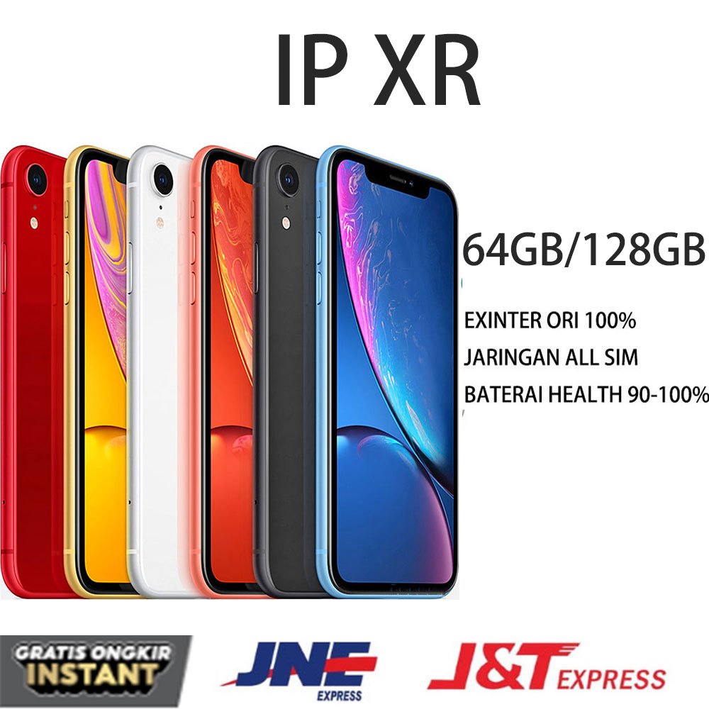 Jual HP XR IPHONE XR 64GB/128GB SECOND FULLSET 100%mulus 3utools full ...