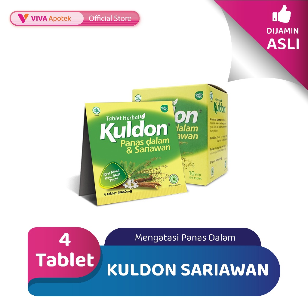Jual Kuldon Sariawan Mengatasi Panas Dalam & Tenggorokan Kering (4 ...