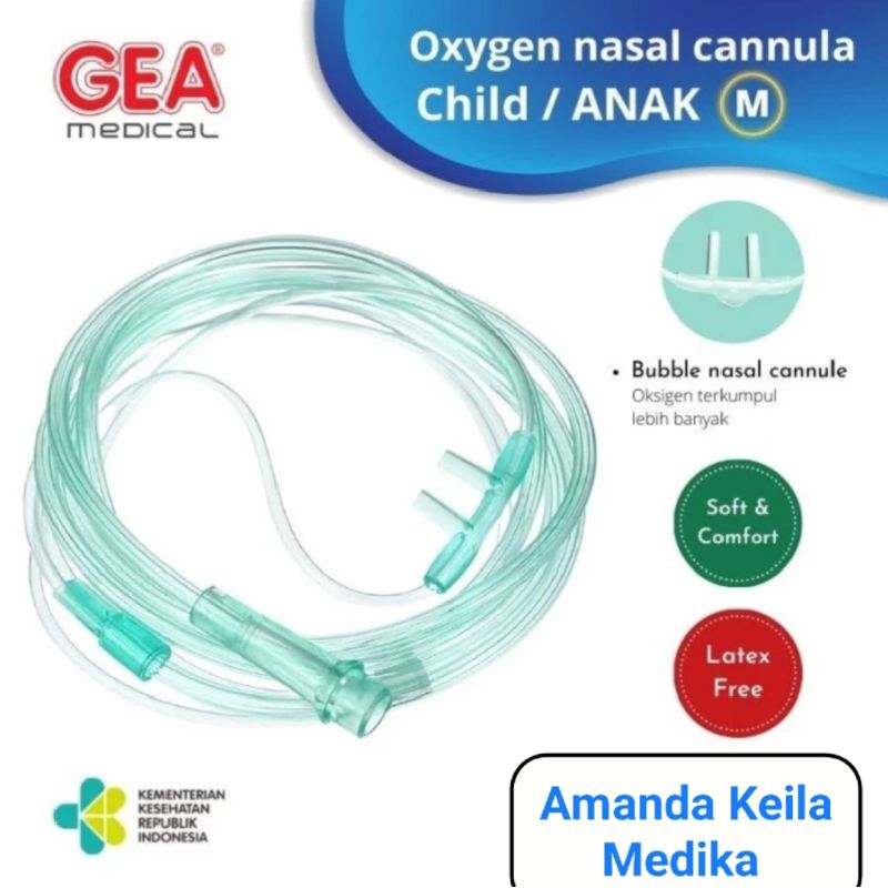 Jual Nasal Oxigen Cannula Child / Selang Oksigen Kanul Anak | Shopee ...
