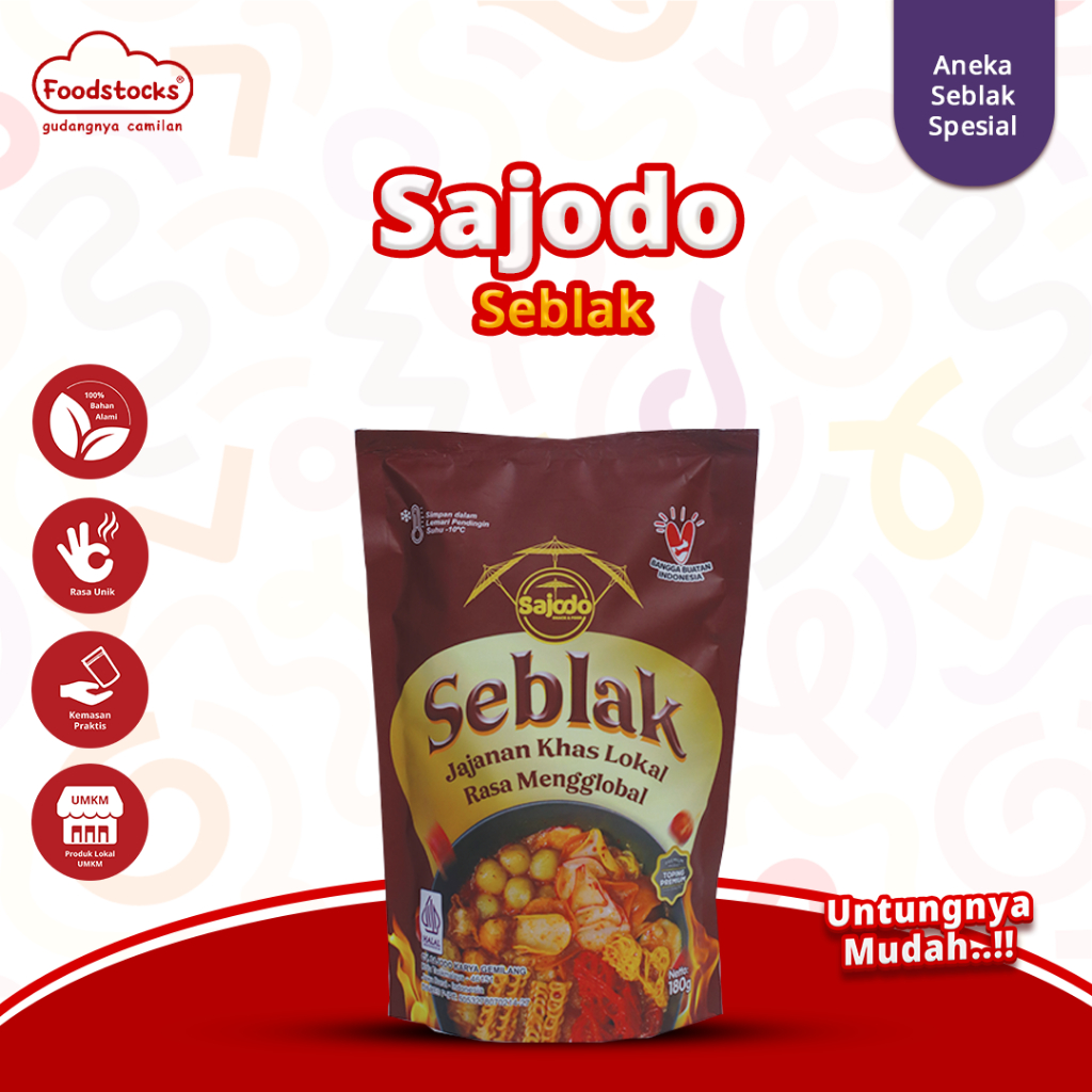 Jual Sajodo Snack & Food - Seblak Instan Pedas Gurih 195gr | Shopee ...