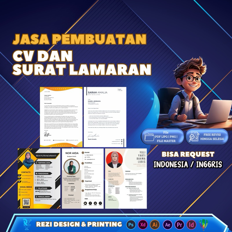 Jual Jasa Pembuatan CV, Desain CV, Jasa CV, Hanya Hitungan Jam | Jasa ...