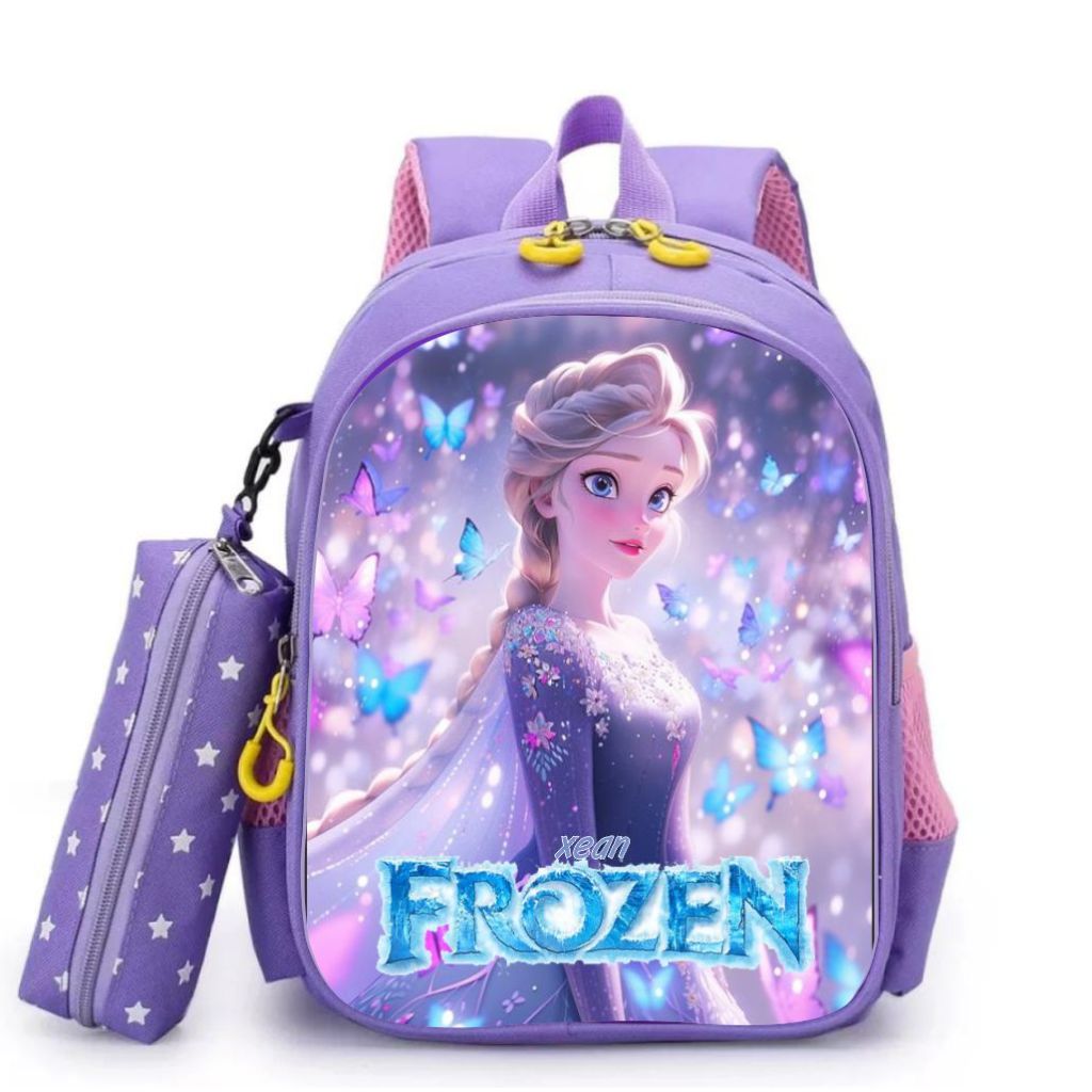 Jual Tas Ransel Sekolah Anak Perempuan SD dan PAUD Karakter FROZEN CRYSTAL Kualitas PREMIUM ...
