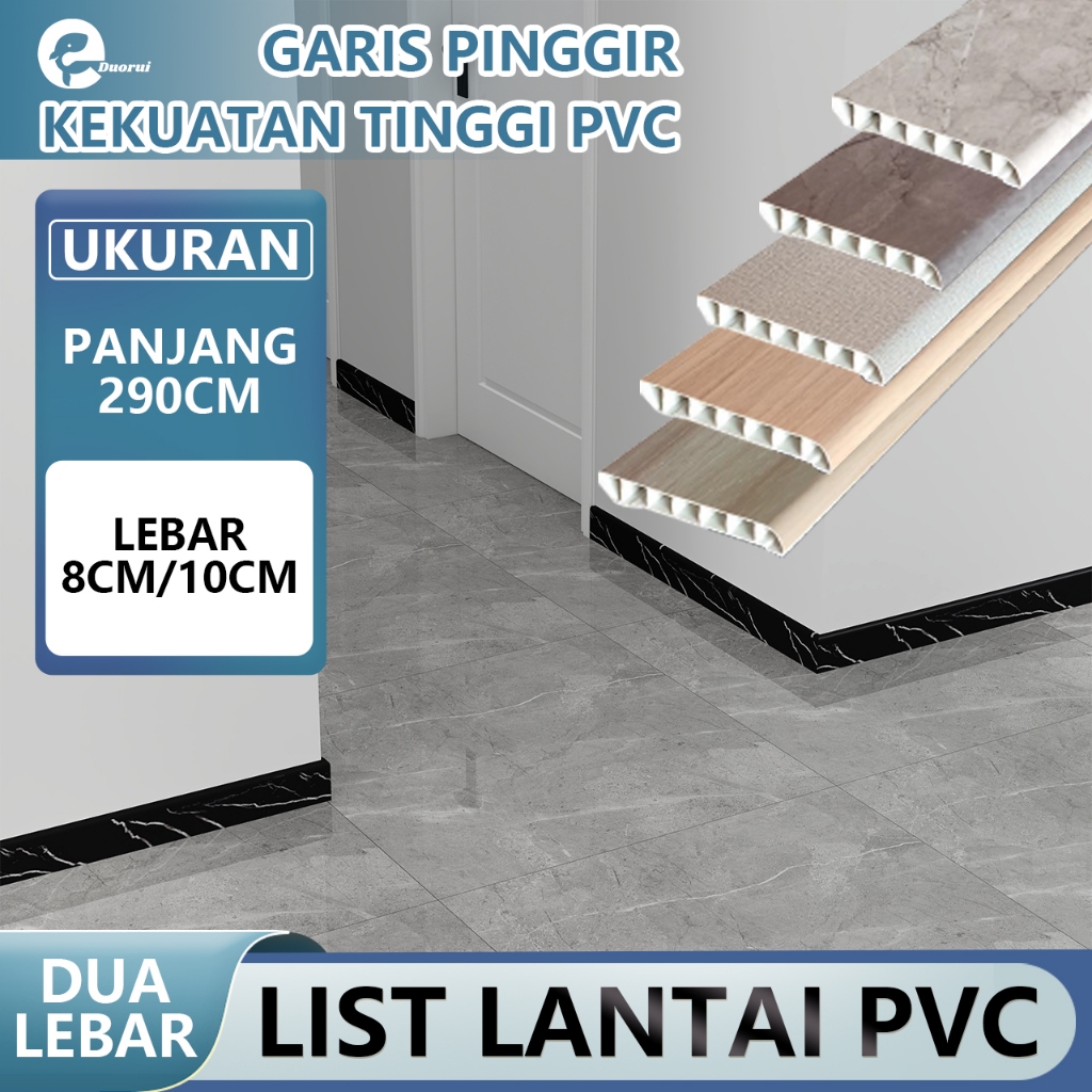 Jual Plint PVC List Lantai Skirting Lantai Flooring List Dinding 2.9 ...