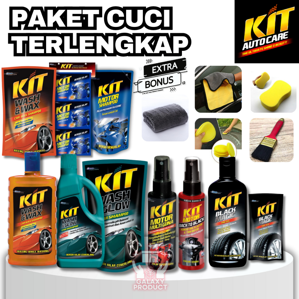 Jual Paket Cuci Motor Terlengkap (KIT) Motorcycle | Shopee Indonesia