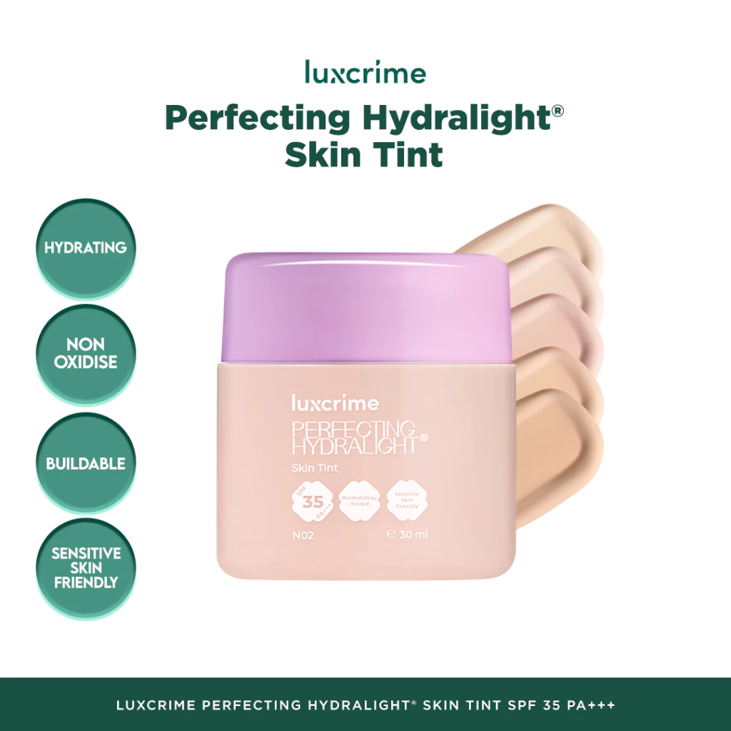 Jual ️CitraCosmetic ️ Luxcrime Perfecting Hydralight Skin Tint SPF 35 ...