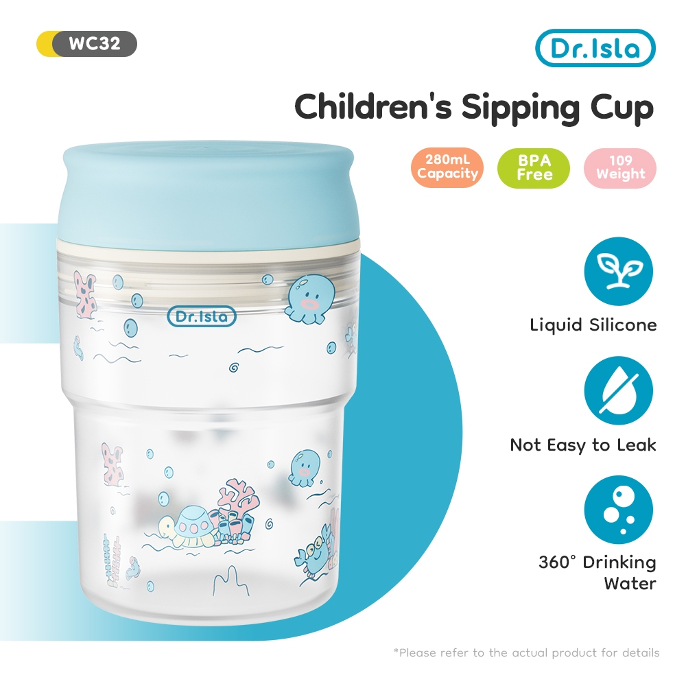 Jual Dr.isla Botol Minum Bayi Anti Tumpah BPA Free PP Botol Anak 1 ...